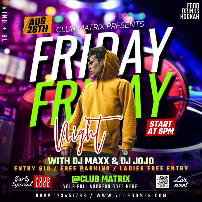 Copy of Friday Night | PosterMyWall