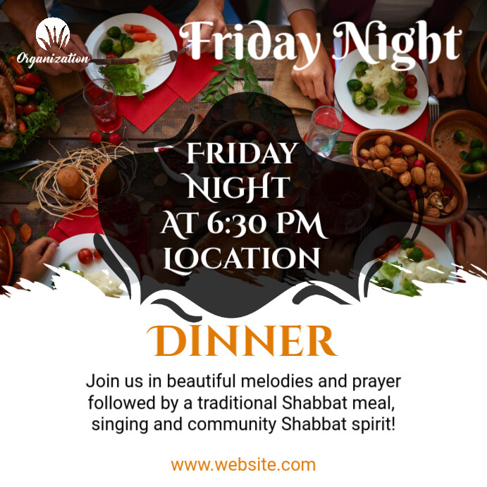 Friday Night Dinner Template | PosterMyWall