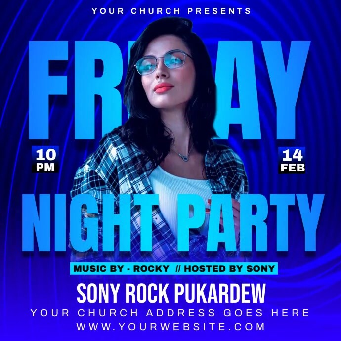 friday night event /club night Template | PosterMyWall