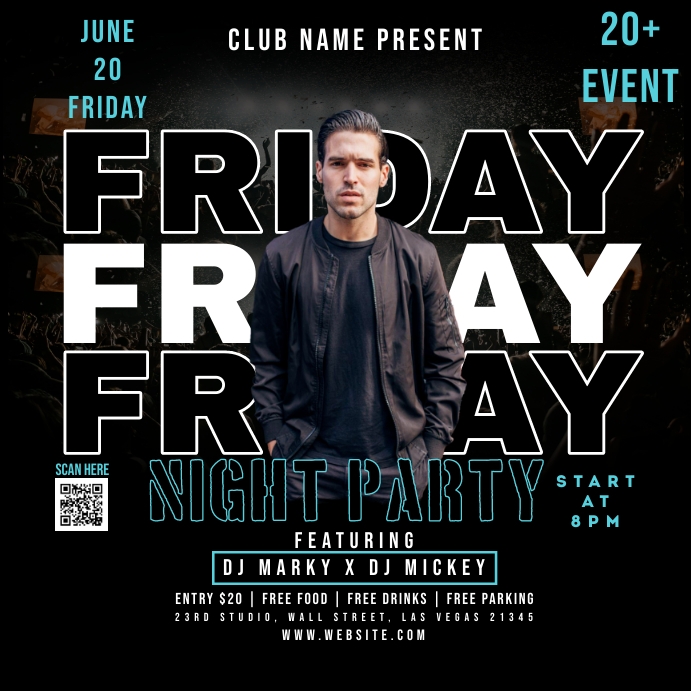 Friday Night Event Template | PosterMyWall