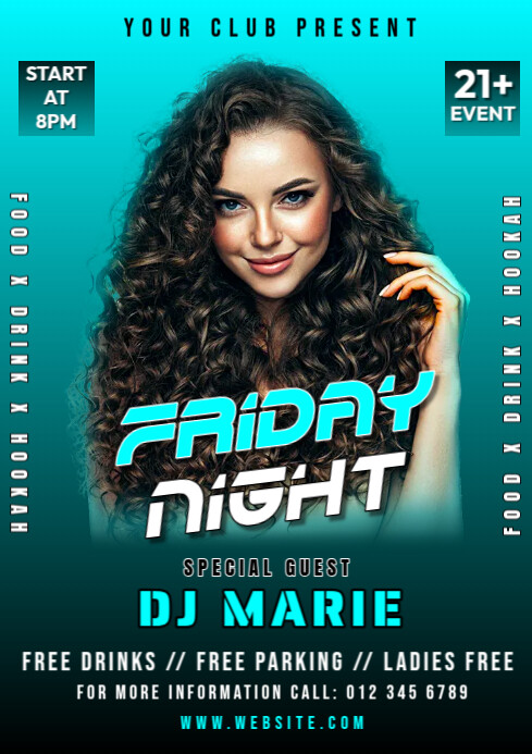 Modèle De L'événement Du Vendredi Soir | PosterMyWall