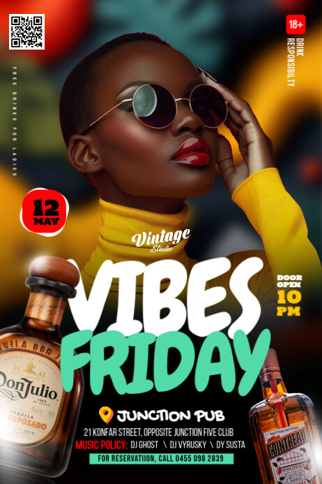 Copy of Friday Night Event Party Flyer Poster A4 | PosterMyWall