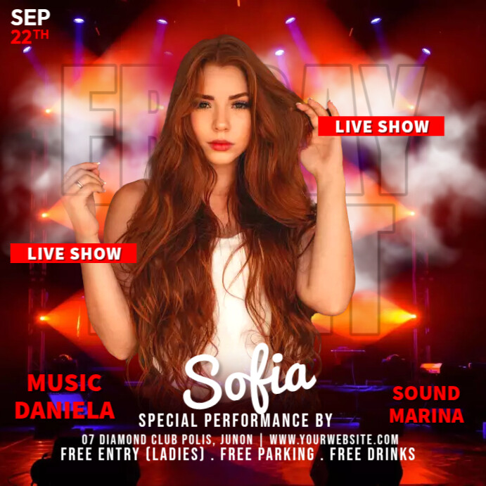 Friday Night Event Video Ads Template | PosterMyWall