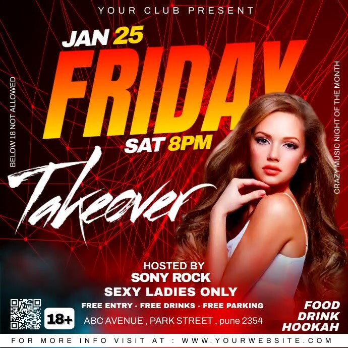 Plantilla de Friday Night Fever | PosterMyWall