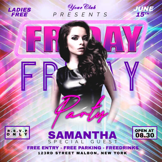 Friday Night Flyer Template | PosterMyWall