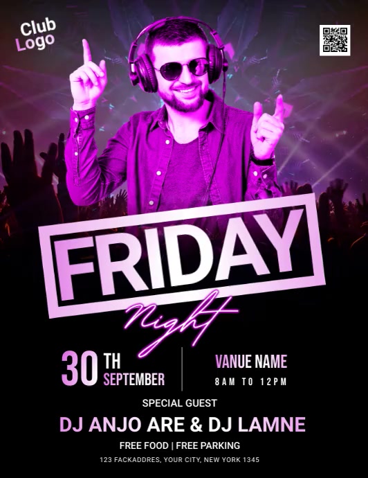 Friday Night Flyer Template | PosterMyWall