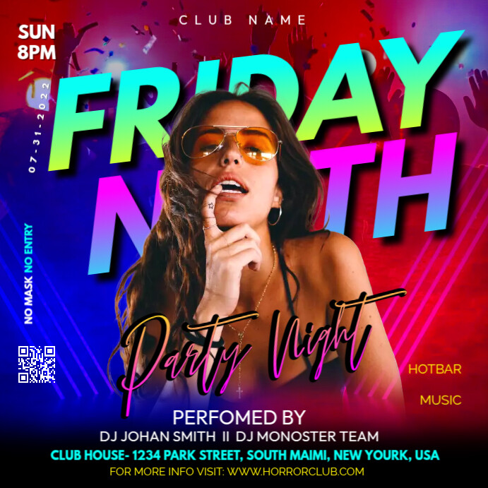 Friday Night Flyers Template | PosterMyWall