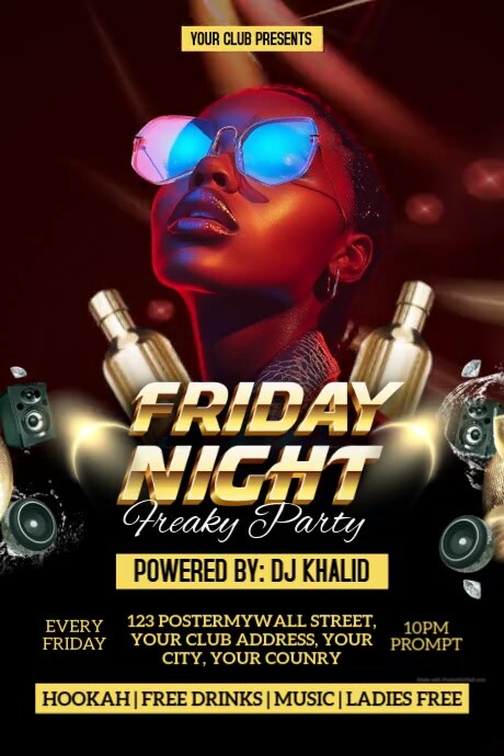 Friday Night Freaky Party Design Template | PosterMyWall