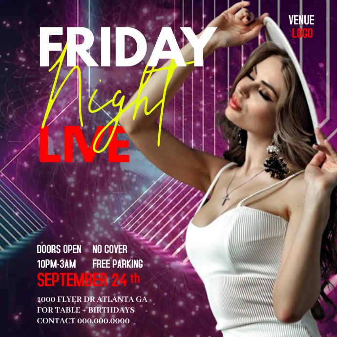 FRIDAY NIGHT LIVE Template | PosterMyWall