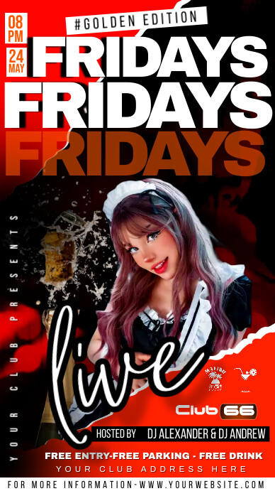 Copy of Friday night live show concert | PosterMyWall