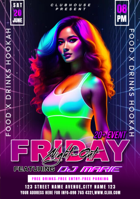 Kopie von Friday Night Out | PosterMyWall