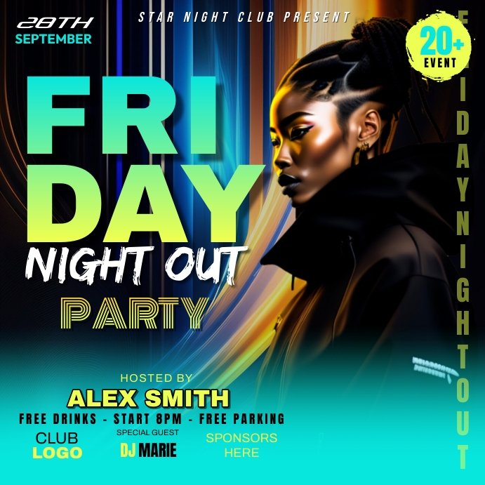 Friday Night Out Template Postermywall