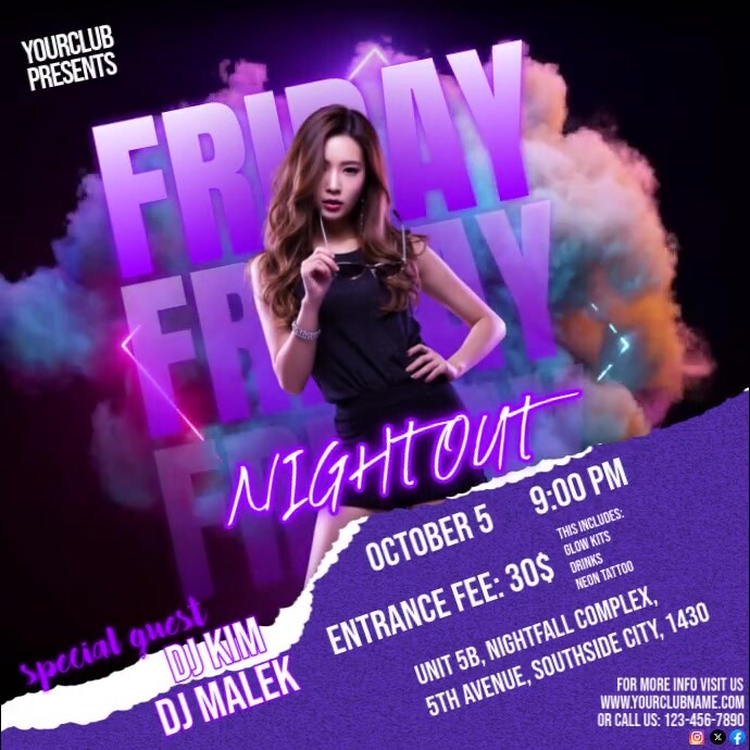 Copy of Friday Night Out | PosterMyWall
