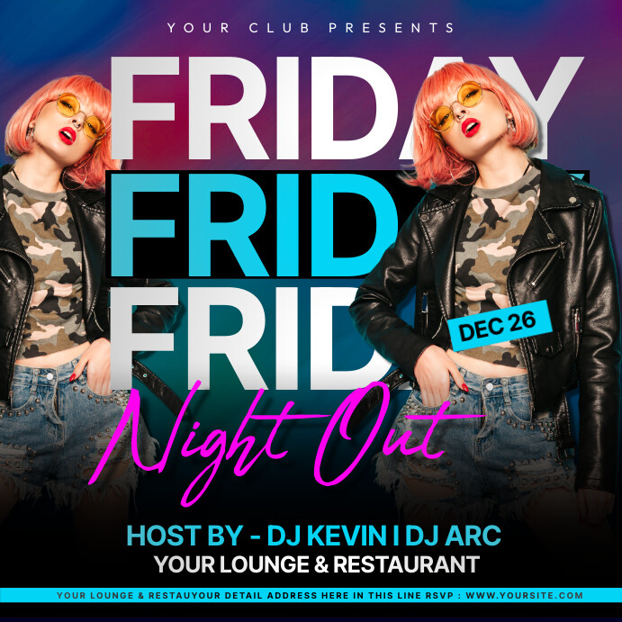 Friday Night Out Template Postermywall