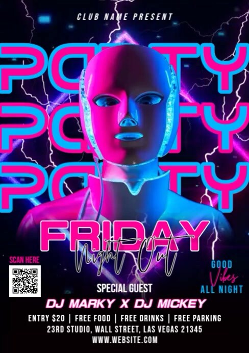 Friday Night Out Video Ads Template | PosterMyWall