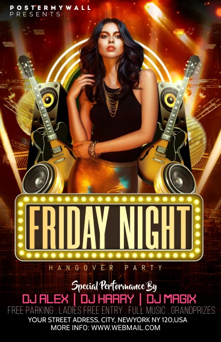 friday night party (1) Template | PosterMyWall