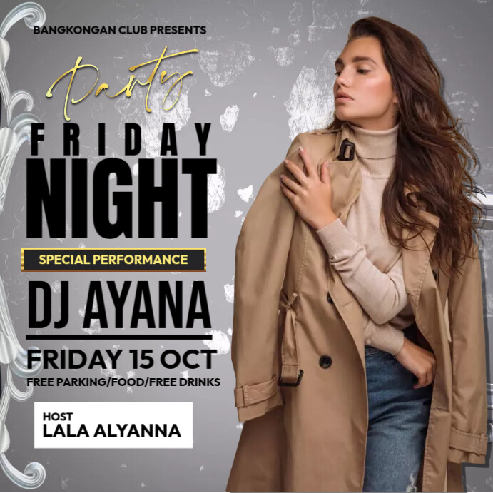 Friday Night Party Ads Templat | PosterMyWall