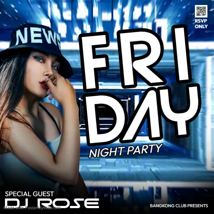 Friday Night Party Template | PosterMyWall