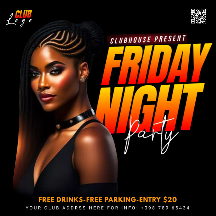 Friday night party Template | PosterMyWall