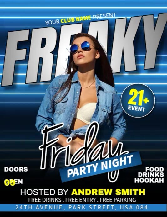 Friday Night Party Template | PosterMyWall