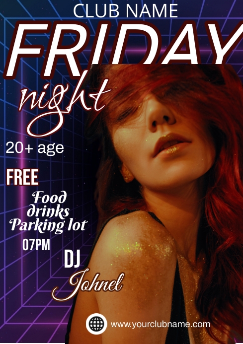 Friday Night Party Template | PosterMyWall