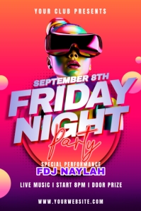 Friday Night Party Template | PosterMyWall
