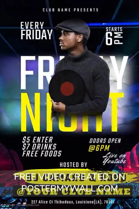 friday night party Template | PosterMyWall