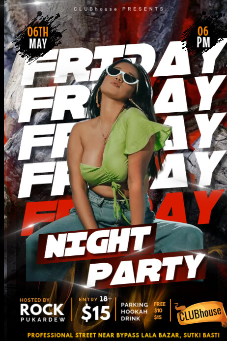 friday night party Template | PosterMyWall