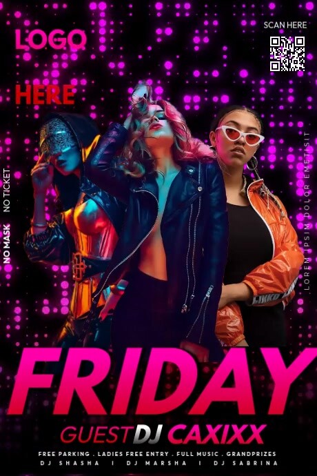Friday Night Party Template | PosterMyWall