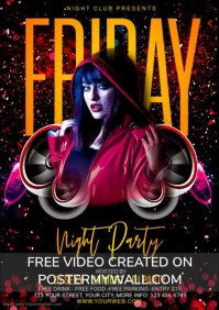 FRIDAY NIGHT PARTY Template | PosterMyWall