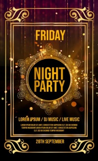 friday party night template | PosterMyWall