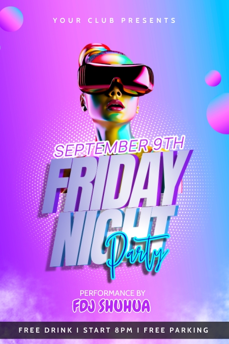 friday night party Template | PosterMyWall