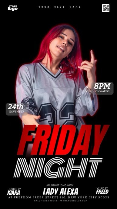 Friday Night Party Template | PosterMyWall