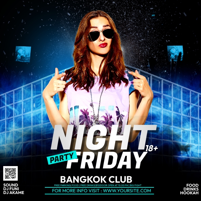 Friday Night Party Template | PosterMyWall