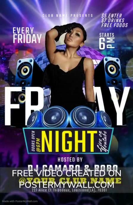 friday night party Template | PosterMyWall