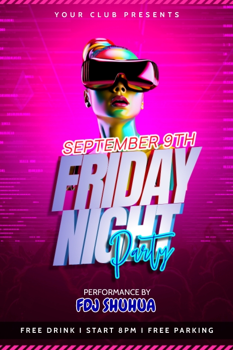 friday night party Template | PosterMyWall