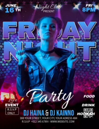 Friday Night Party Template | PosterMyWall