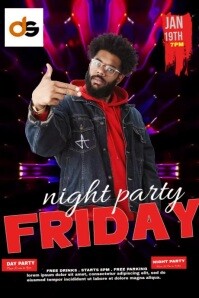 Friday Night Party Template | PosterMyWall