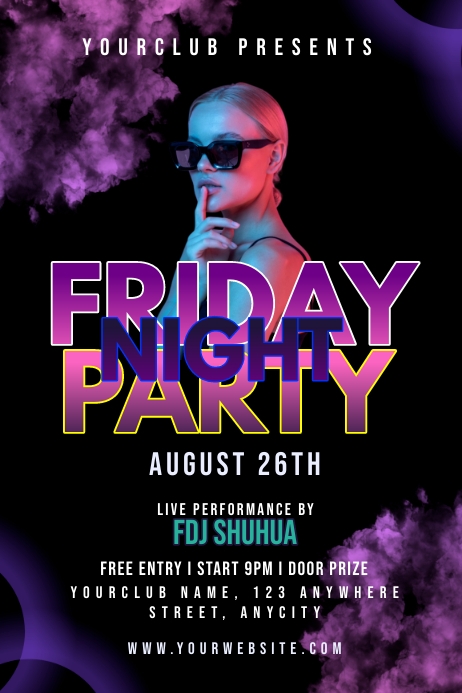 friday night party Template | PosterMyWall