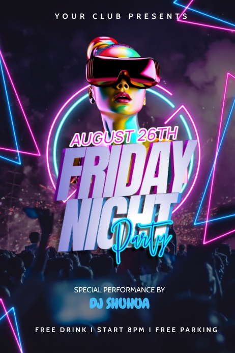 friday night party Template | PosterMyWall