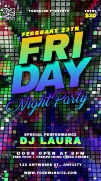 Friday Night Party Template | PosterMyWall