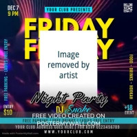 friday party night template | PosterMyWall