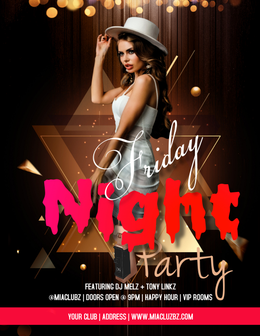 Friday Night Party Template | PosterMyWall