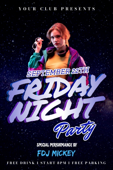 friday night party Template | PosterMyWall