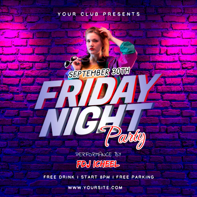 friday night party Template | PosterMyWall