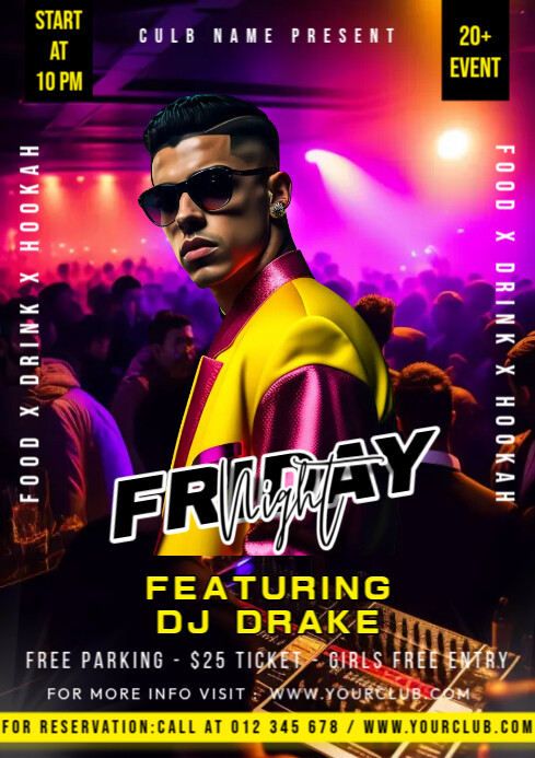 Friday Night Party Template | PosterMyWall