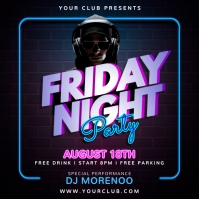 FRIDAY NIGHT PARTY FLYER POSTER Template | PosterMyWall