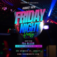 FRIDAY NIGHT PARTY FLYER POSTER Template | PosterMyWall