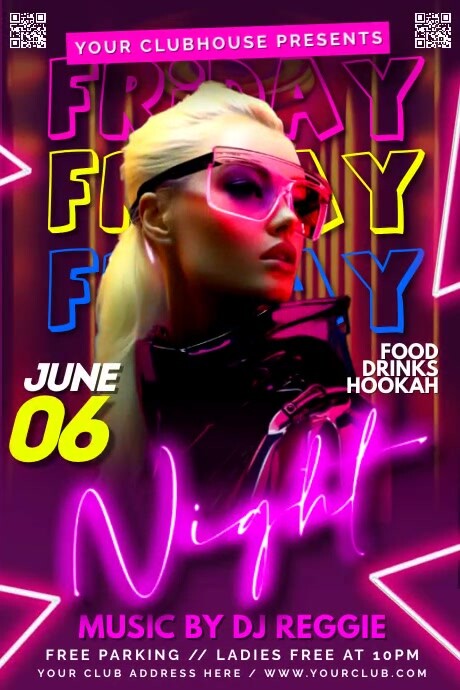 FRIDAY NIGHT PARTY Template | PosterMyWall