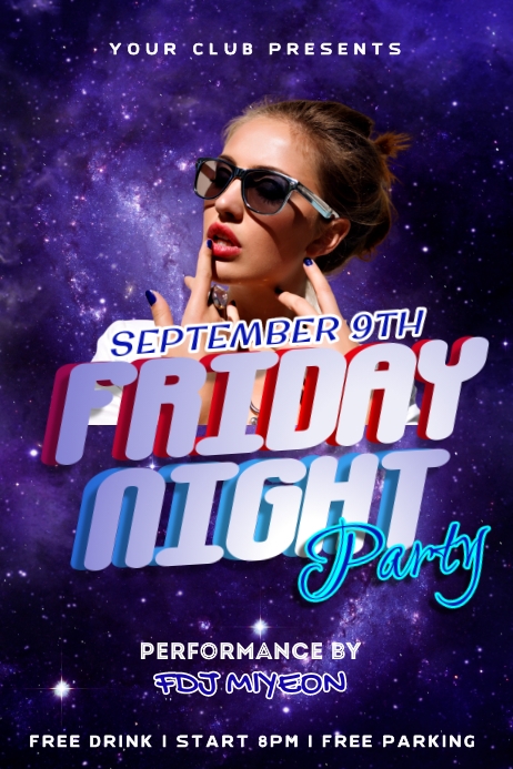 friday night party Template | PosterMyWall